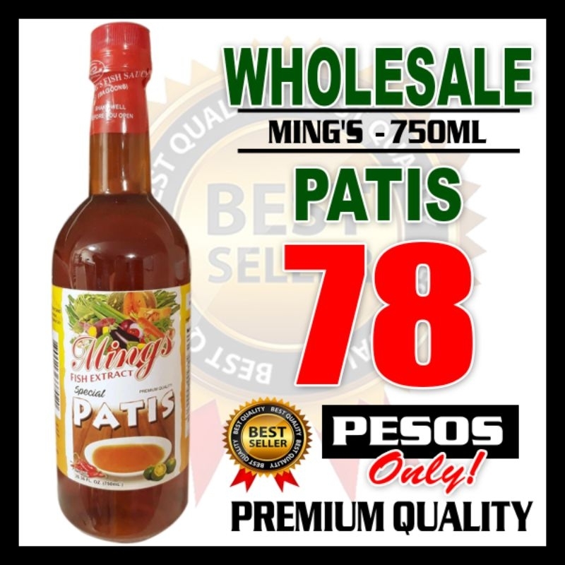 Pure Patis from Pangasinan 750ML ( Mings ) | Shopee Philippines