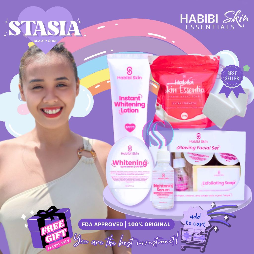 Habibi Babad Soap, Facial Glowing Set, Serum, Lotion, Sunscreen by Cris ...