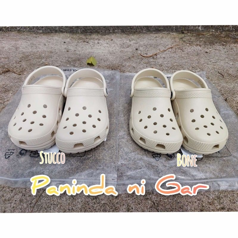 Crocs Classic Clog - Bone (Junior size) | Shopee Philippines