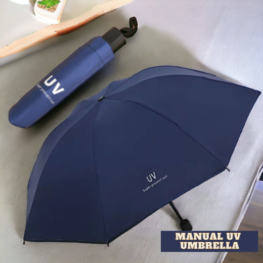 Manual Folding Umbrella Unisex Anti-Ultraviolet, Super Thick Sun, Rain UV Design Umbrella ...