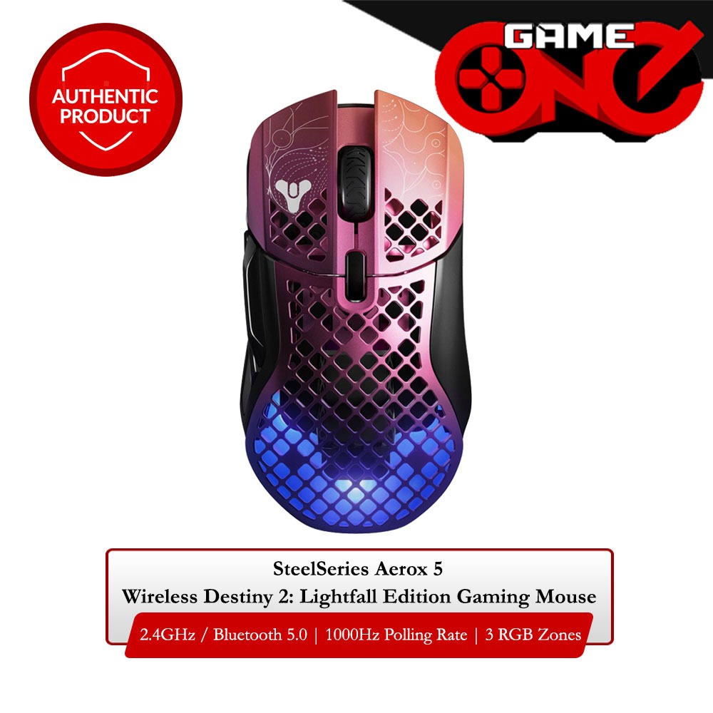 SteelSeries Aerox 5 Wireless Destiny 2: Lightfall Edition Gaming Mouse ...