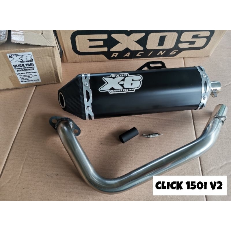 EXOS X6 for CLICK 150i V1 / V2 GC new design white | Shopee Philippines