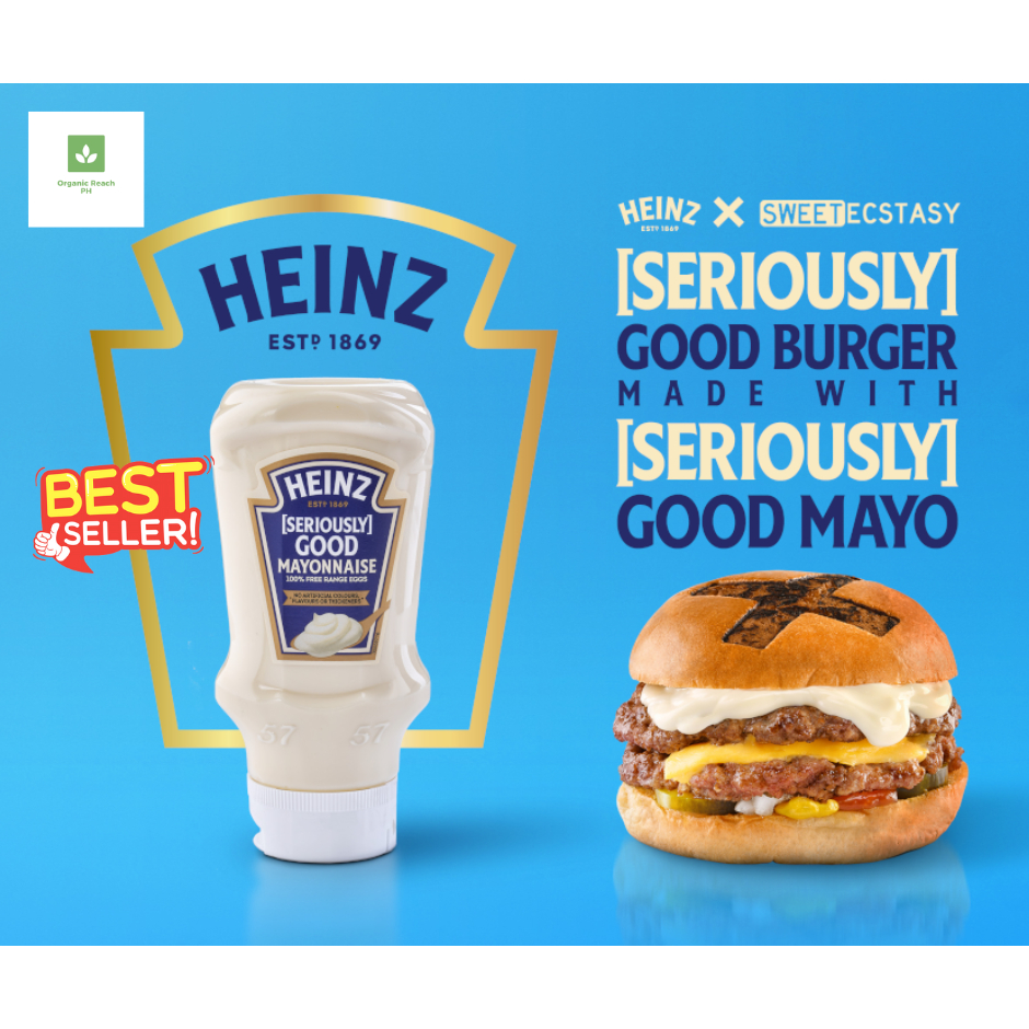 HEINZ SERIOUSLY GOOD MAYONNAISE. 100% FREE RANGE EGGS. | Shopee Philippines