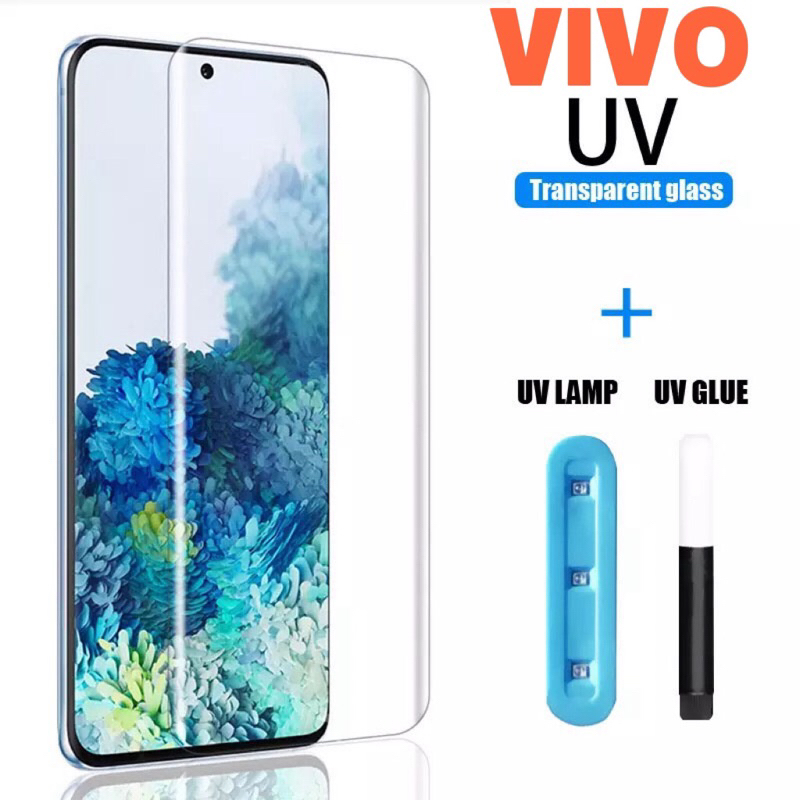 VIVO V30E V30 Pro V29 V27 V27PRO V40 V25 Pro UV Liquid Glue Nano Optics Full Curved Tempered ...