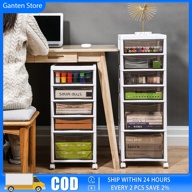 2/4/5 Layer Drawer Unit Home Office Drawer File Cabinet Cosmetic Desk ...