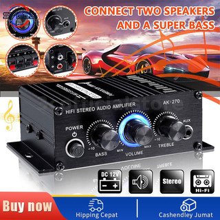 400w Mini Audio Amplifier Home Amplifier Bluetooth-free Auto Stereo ...
