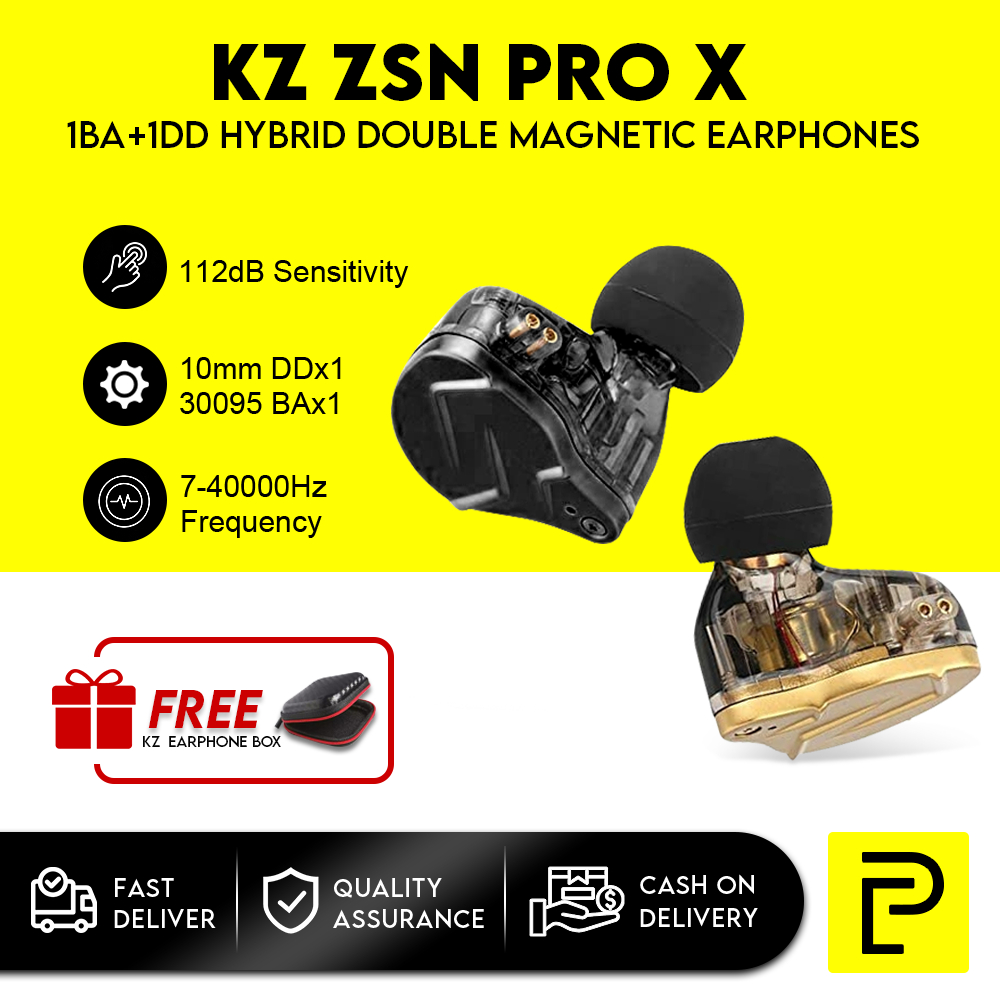 Kz Zsn PRO X Metal Earphones 1ba+1dd Hybrid technology game HIFI Bass ...