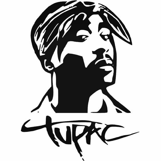TUPAC SHAKUR SOME ARTIST VINYL STICKER Car/Motorcycle/Laptop etc ...