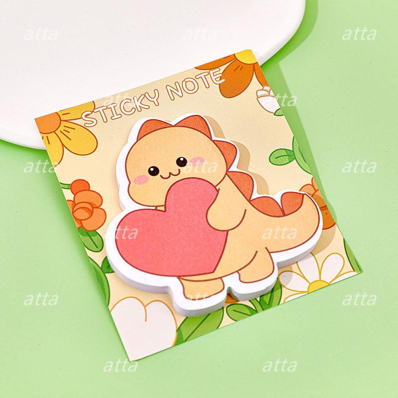 30Sheets Cartoon Dinosaur Sticky Notes Student Memo Pads School Office ...