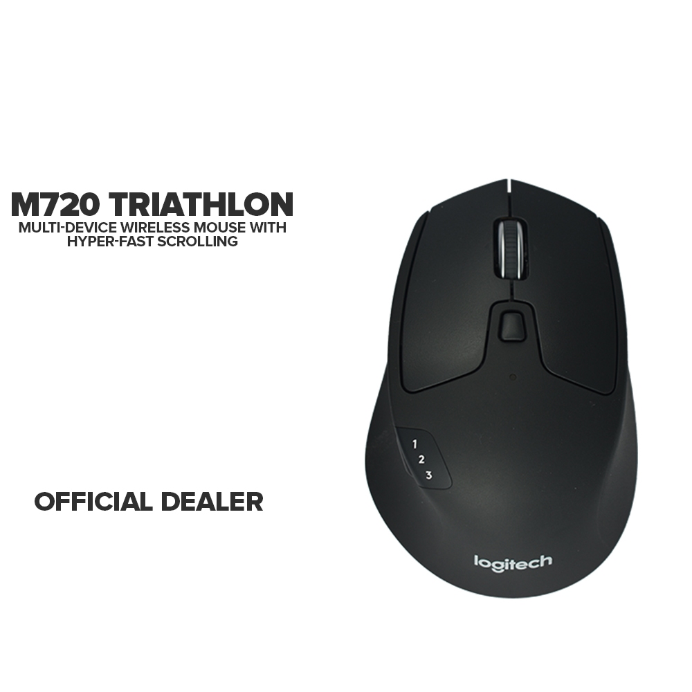 Logitech M720 TRIATHLON Multi-Device Wireless Mouse with Hyper-fast scrolling | Shopee Philippines