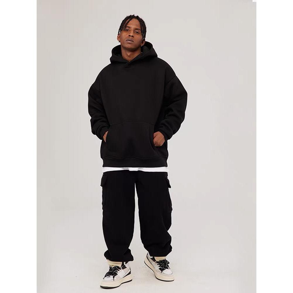 European and American simple lazy heavy earth color sweatshirt oversize ...