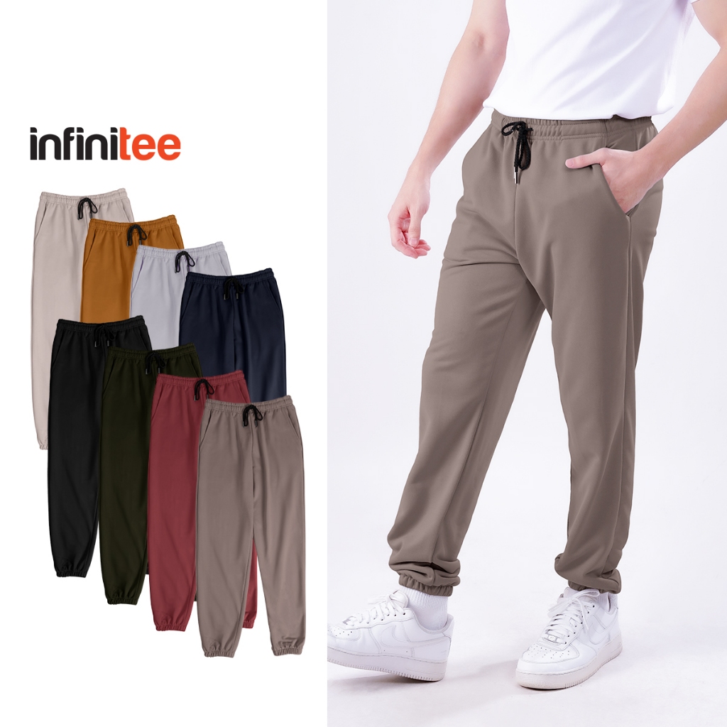Infinitee Jogger Sweat Pants For Men Women with Pocket Casual Plain ...