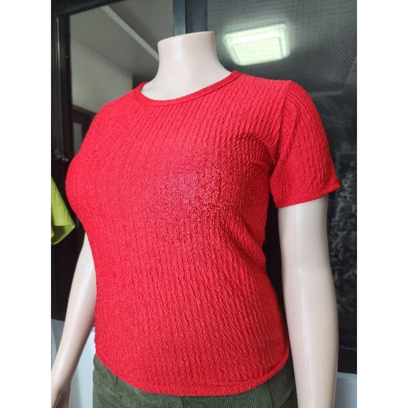 BASIC top BARK CREPE TOP FULL LENGTH FOR PLUS SIZE | LG. CLOTHING ...