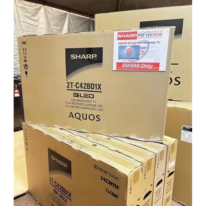 NEW SHARP 42 INCH AQUOS LED ANDROID SMART TV | Shopee Philippines