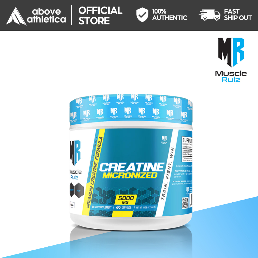 Muscle Rulz Creatine Powder 300g - 60 servings - for Strength, Size ...