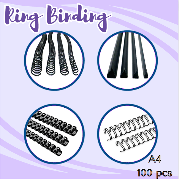 100PCS A4 Binding Machine (Consumables) Spring / Double Loop Wire ...
