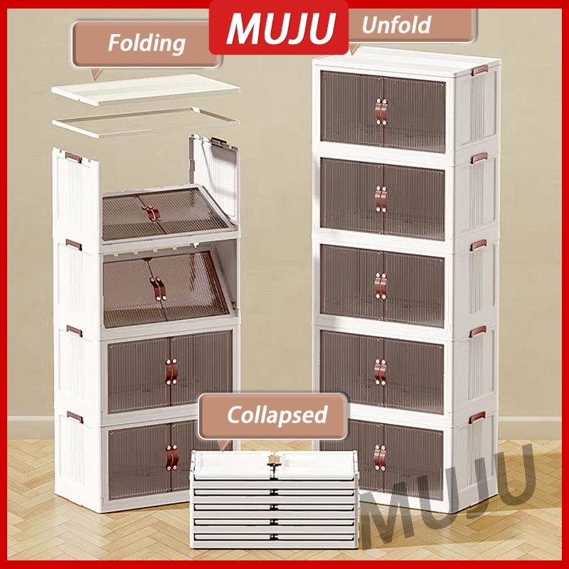MUJU Foldable Cabinet for Kitchen Durabox Bedroom Drawer Cabinet ...