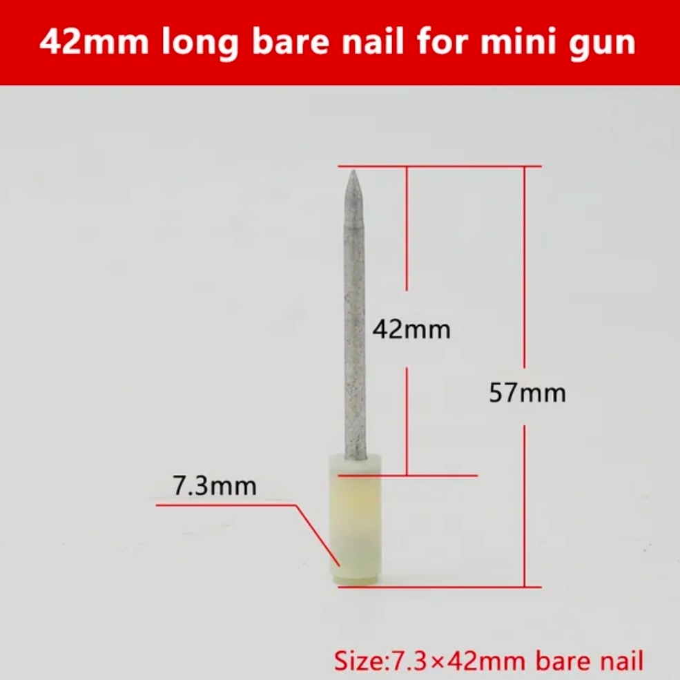 Steel Nails 100Pcs Round Nails Fastener Nails for Gun Rivets Clamp ...