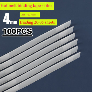 100pcs 2/4mm Book Binding Hot Melt Strips Hot Melt Glue Strips for Book ...
