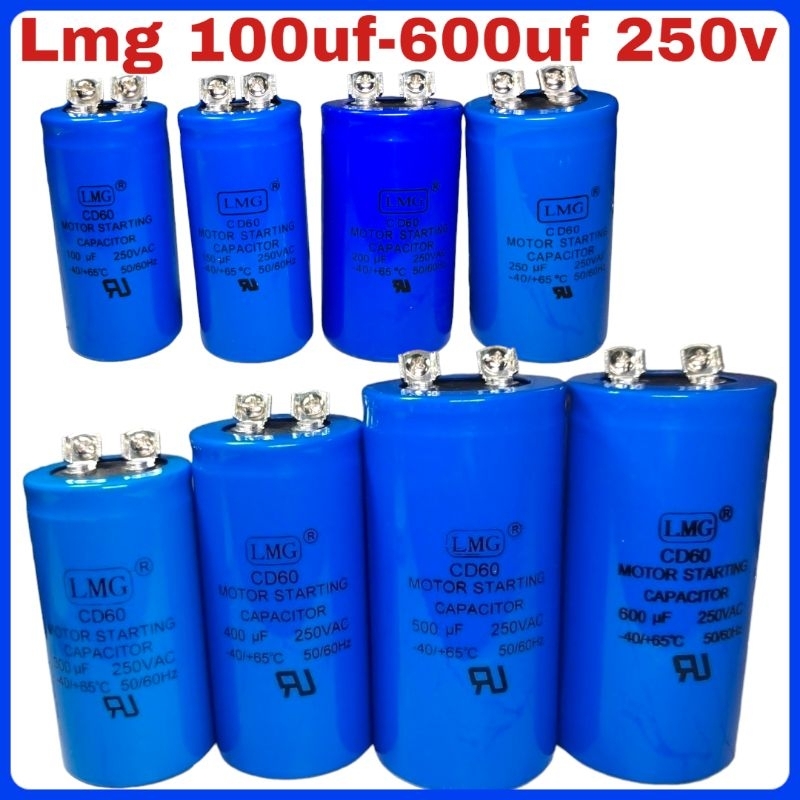 LMG 100UF TO 600UF 250V STARTING CAPACITOR | Shopee Philippines