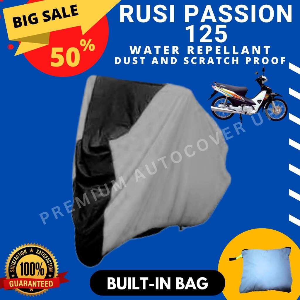 RUSI PASSION 125 HIGH QUALITY MOTOR COVER - WATER REPELLANT SCRATCH AND ...