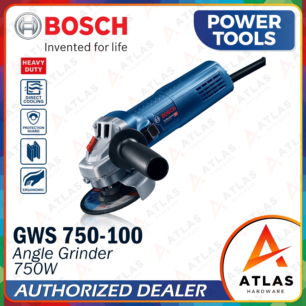 Bosch GWS 750 - 100 Angle Grinder 4in HEAVY DUTY | Shopee Philippines