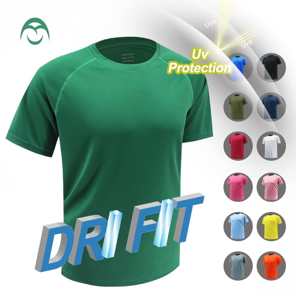 Basics Apple Green DRIFIT T-shirts Unisex Round Neck Sports American ...