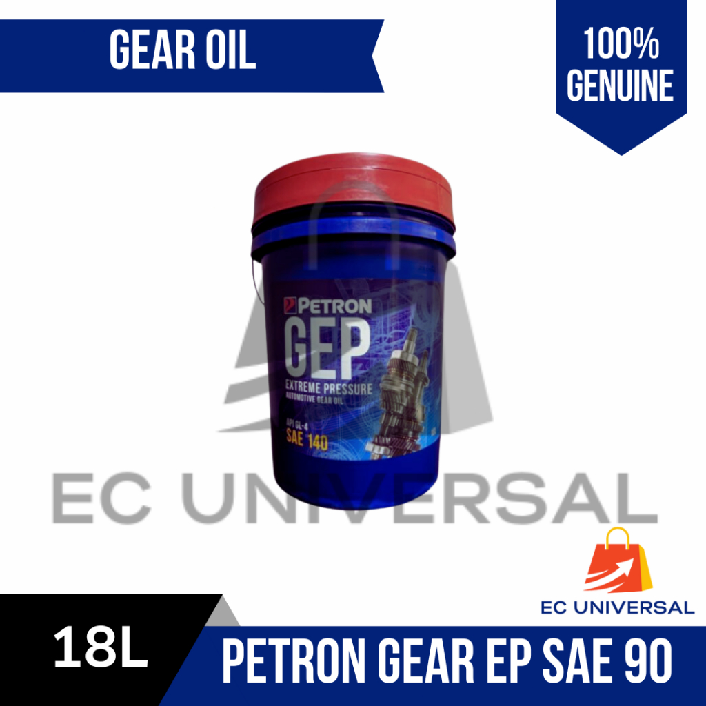 Petron GEP 90 SAE 90 API GL4 Gear Oil 18L Liters Pail | EC Universal ...