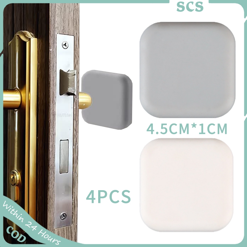 4pcs Silicone Door Stopper Square Wall Protector Door Knob Wall Shield ...