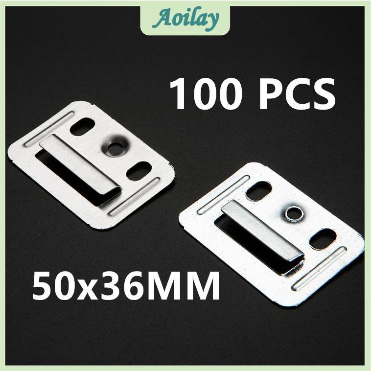 100Pcs Stainless Steel Wall Cladding Clip(50*36mm) For PVC Wall Panel ...