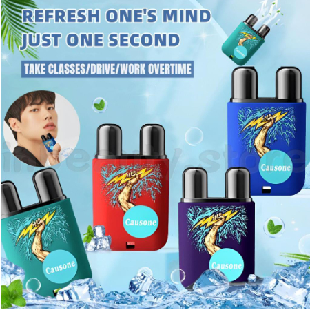 Double Hole Vital Oil Energy Bar Cool Nostril Nasal Inhaler Multi Anti ...