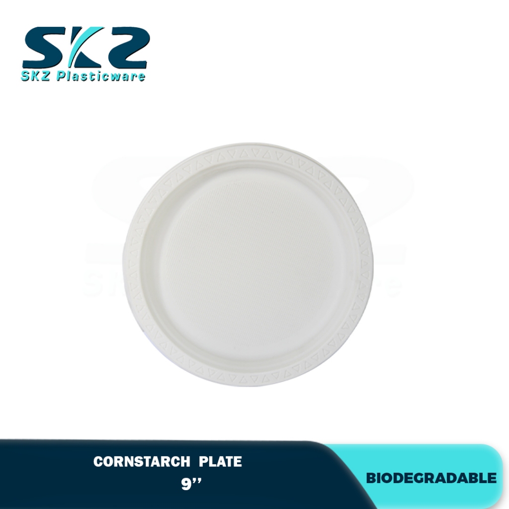 Skz Biodegradable Corn Starch Plate 9 & 7 inches | Shopee Philippines