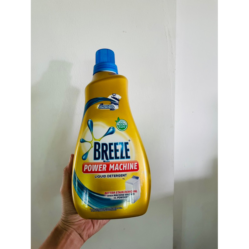 2 Bottles of 1000ML Breeze Power Machine Liquid Detergent | Shopee ...