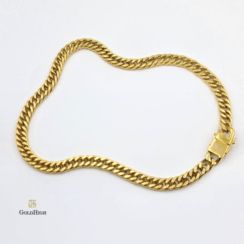 GoldHigh Japan Style Necklace Triple Lock 10mm(Thick) | Shopee Philippines