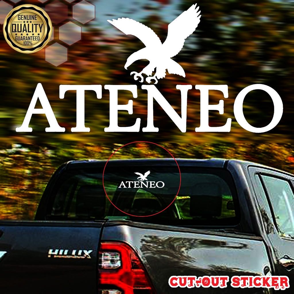 ATENEO BLUE EAGLE ICON, 6 X 12 Inches Vinyl Sticker | Shopee Philippines