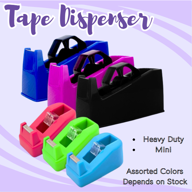 Tape Dispenser Heavy Duty // Mini (Assorted Color) | Shopee Philippines