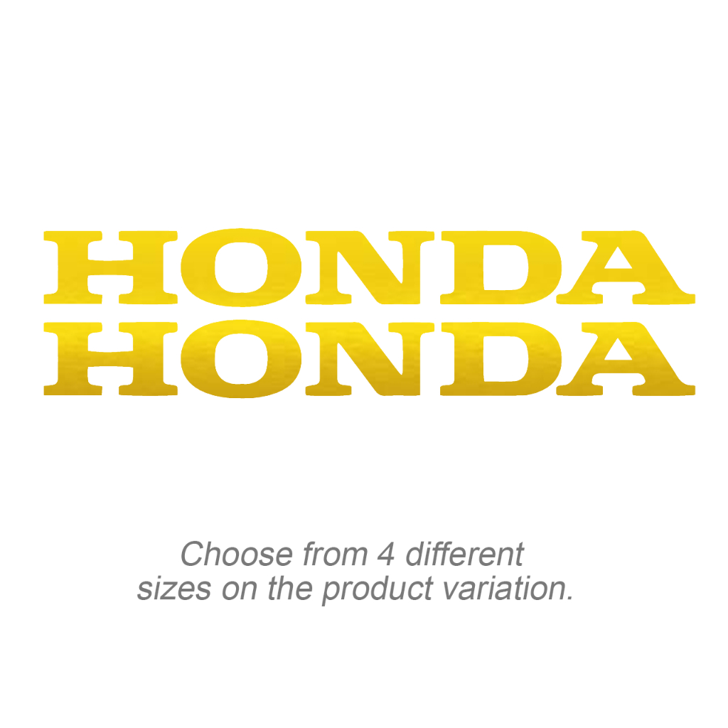 2pcs HONDA Side Skirt Motorcycle Sticker Decals Step Board Bangka ...
