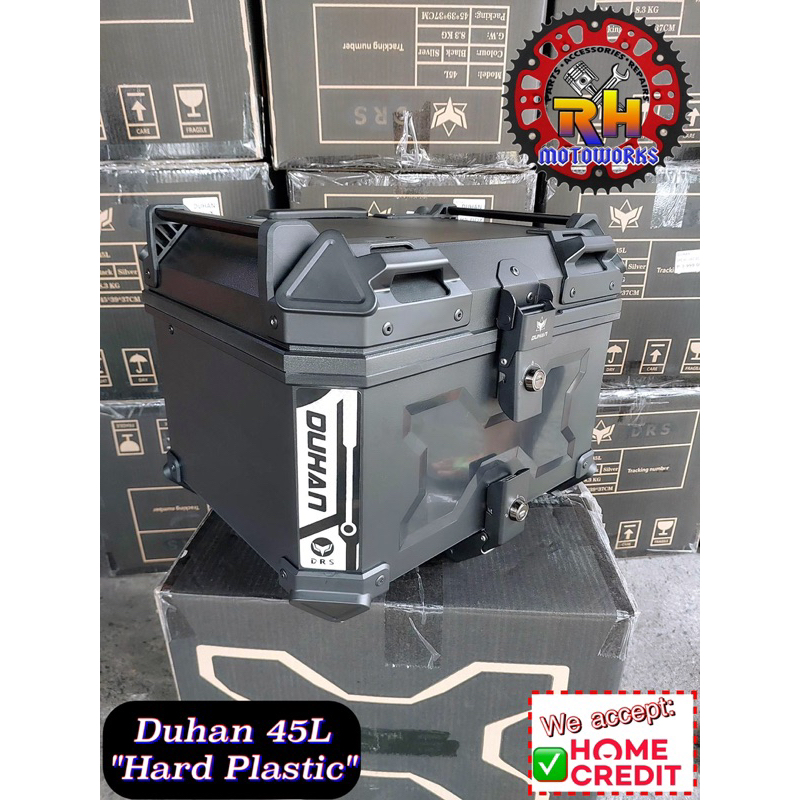 Duhan 45L Hard Plastic TopBox (Optional: Back Rest) | Shopee Philippines