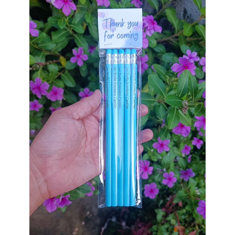 1 set Personalized pencil with tag for kids minimum of this is 5 set ...