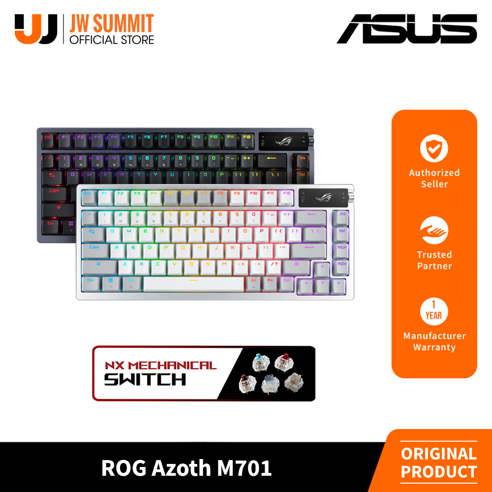 Asus ROG Azoth M701 NX Switch Tri-Mode Connection OLED Display Wireless ...