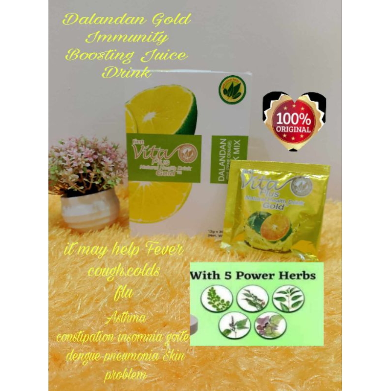First Vita Plus DALANDAN GOLD Natural Health Drink Gold (20 sachets) | Shopee Philippines