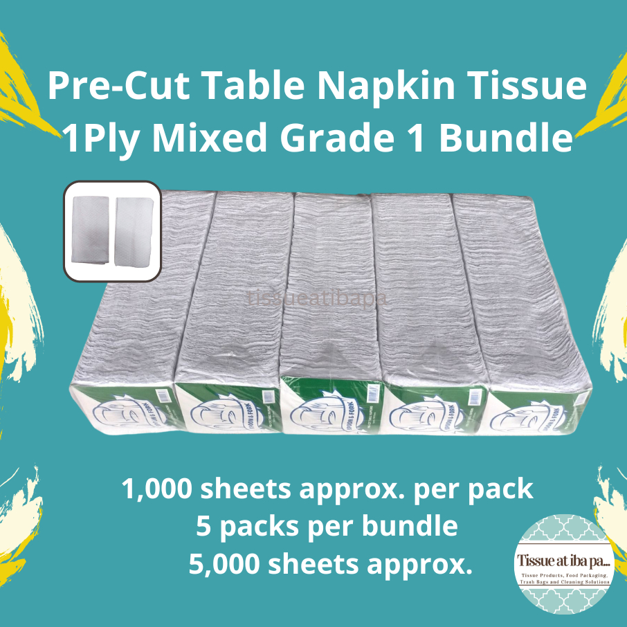 Pre-cut Table Napkin Tissue 5 packs 1 Bundle | Shopee Philippines