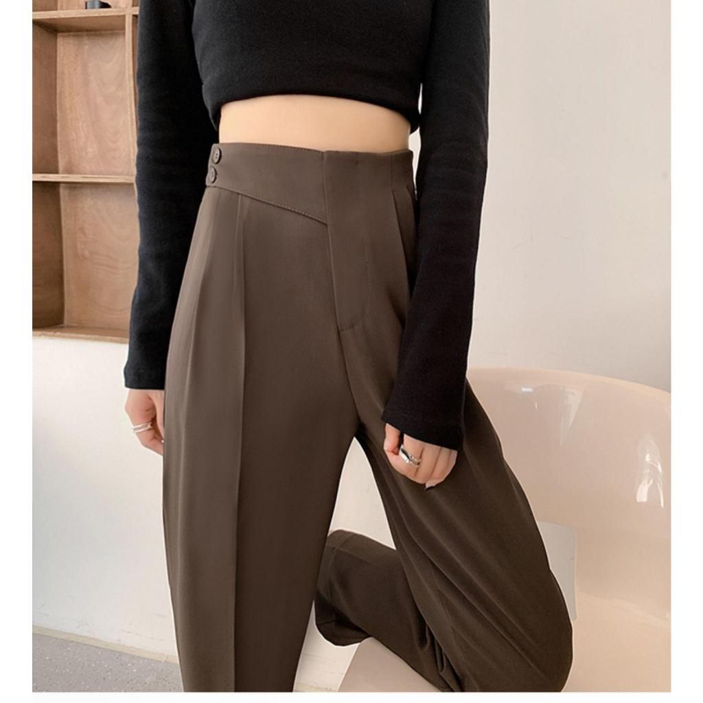 Kinwoo New Suit pants 24-31 waist high waist slimming elastic waist ...