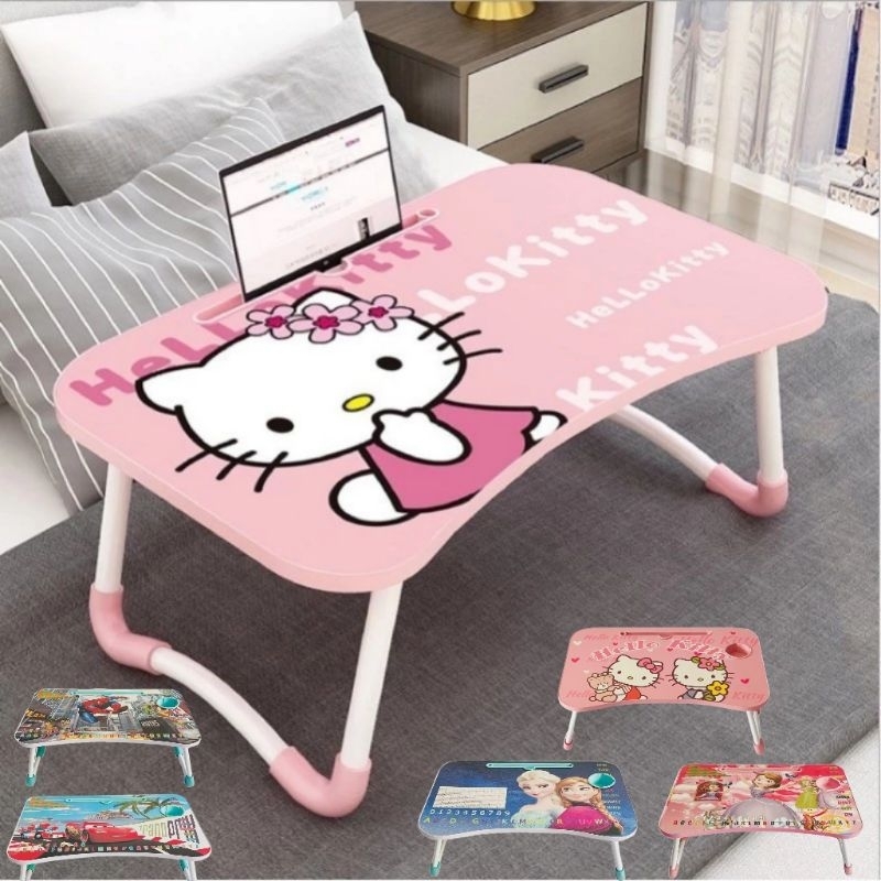 Cute Cartoon Table Bed Desk Laptop Folding Lazy Desk | Shopee Philippines