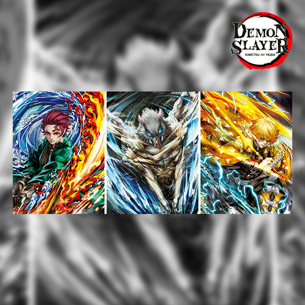 Demon Slayer Inosuke, Tanjiro, and Zenitsu 3D Anime Poster (Lenticular ...