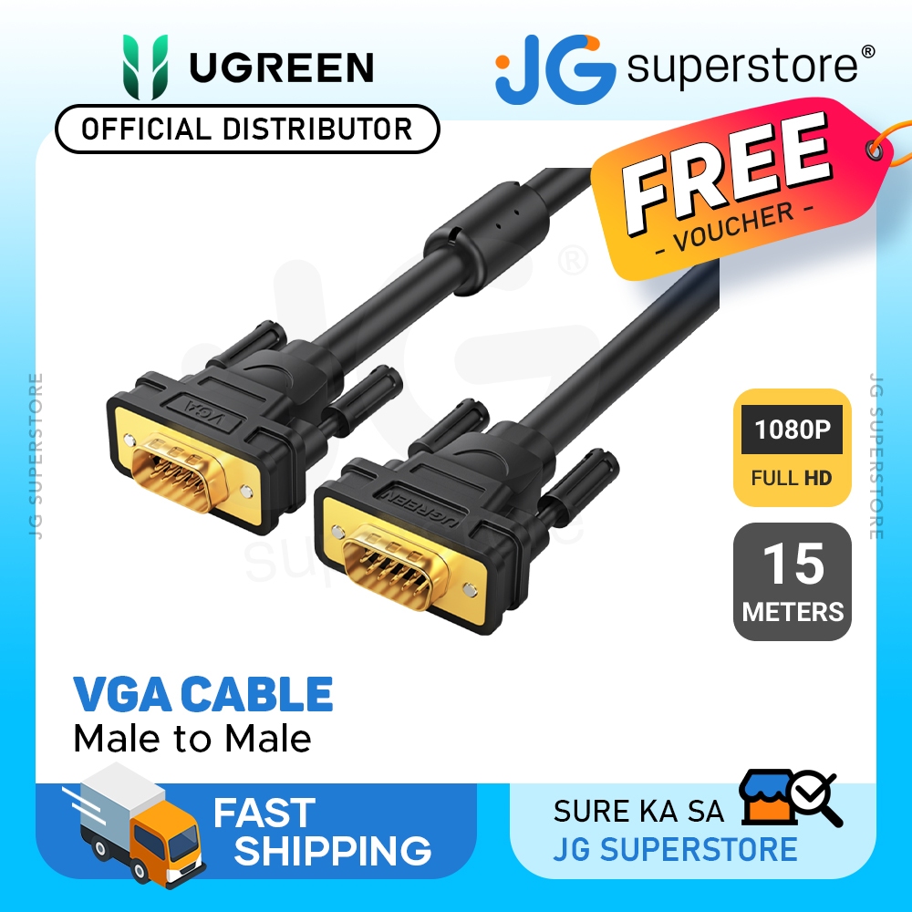 [CLEARANCE] UGREEN FHD 1080P VGA Male to Male Gold-Plated Cable for ...