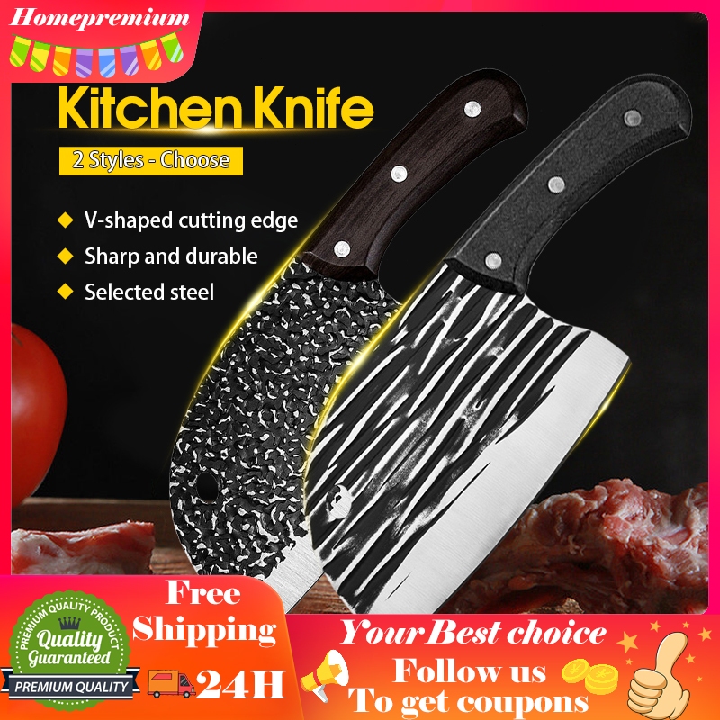 Traditional Handmade Forged Kitchen Knife Stainless Steel Chef's ...