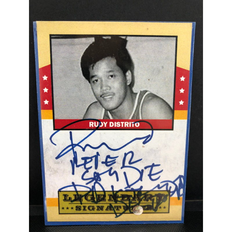 RARE! RUDY DISTRITO "In-Person AUTOGRAPH" Legendary PBA Signatures Card ...