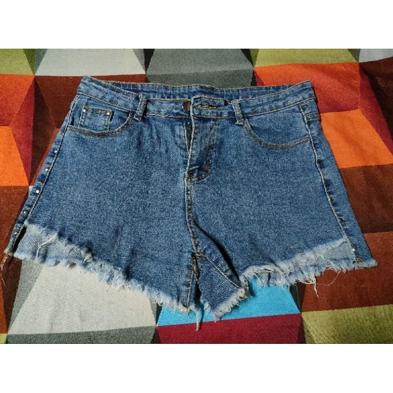 Maong Shorts (preloved) | Shopee Philippines