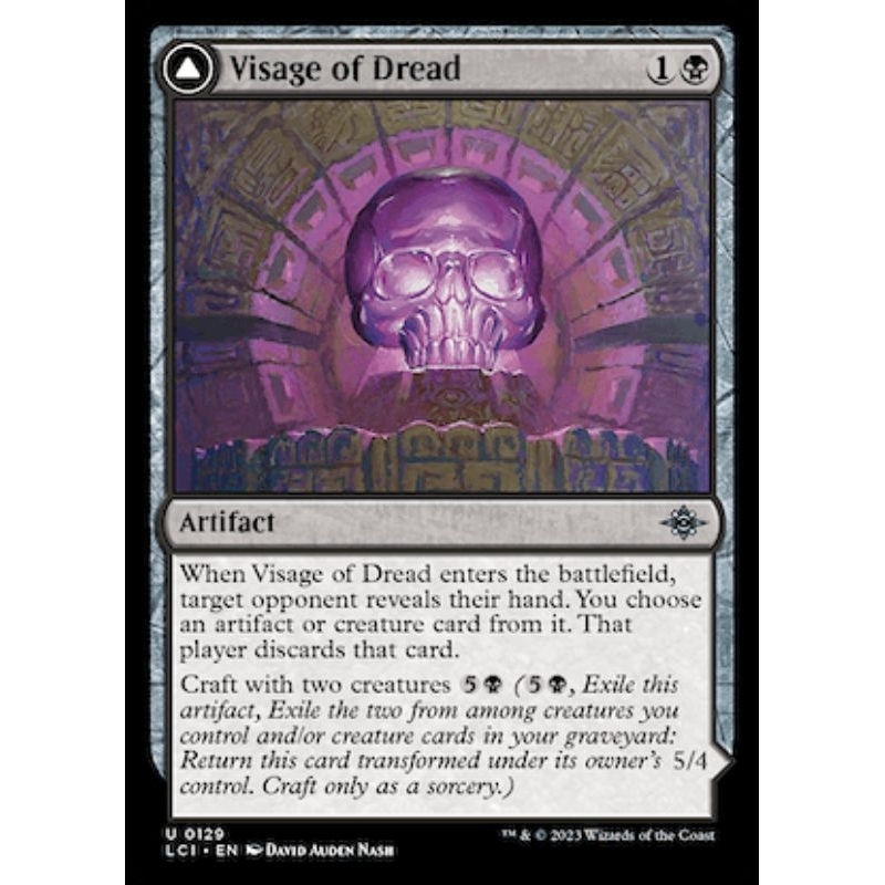 Visage of Dread - LCI - Uncommon - MTG Cards (WotC) | Shopee Philippines